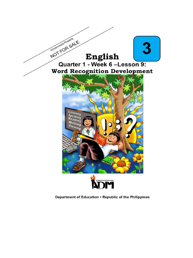 English Quarter 1 Week 6 | PDF | Phonics | Human Communication