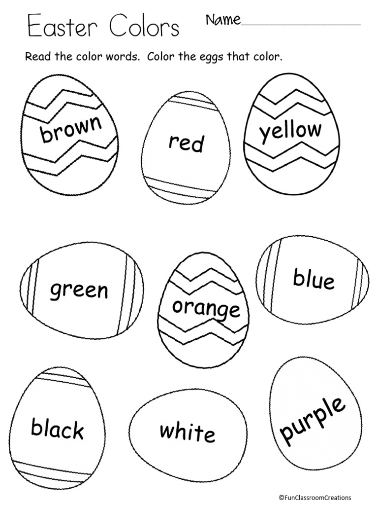 Easter Egg Coloring Activity | PDF