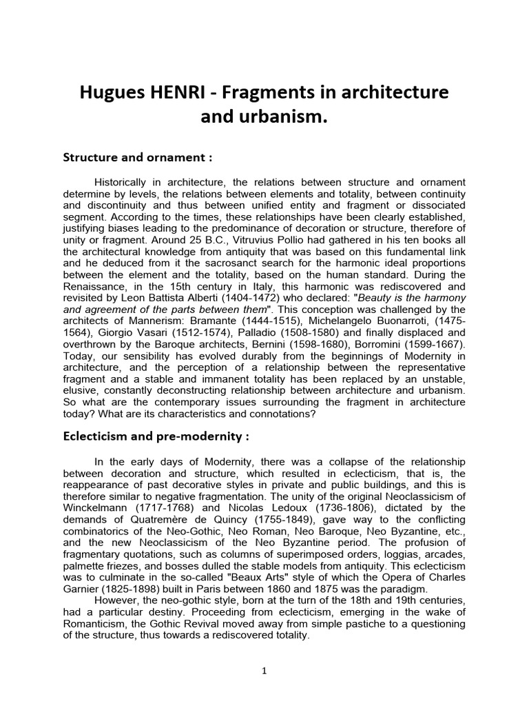 Structure and Ornament in Architecture | PDF | Architectural Design ...