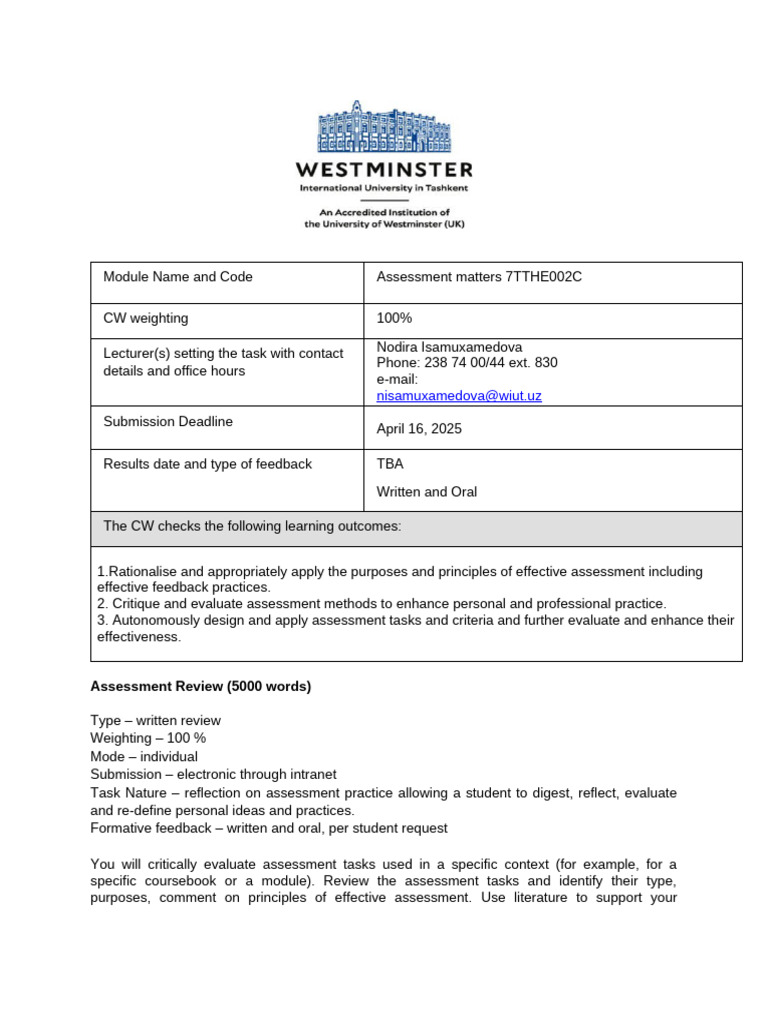 AM CW Sem2 2024 2025EV Moderation NI (1) 2 | PDF | Educational Assessment | Procedural Knowledge