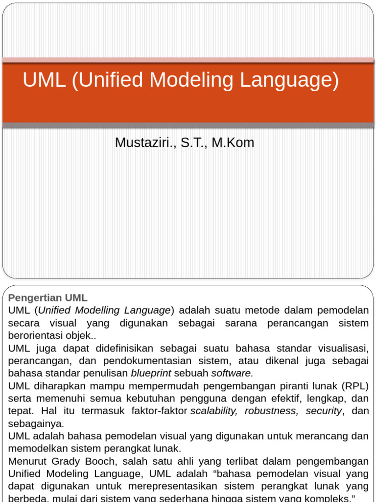 12.UML (Unified Modeling Language) | PDF