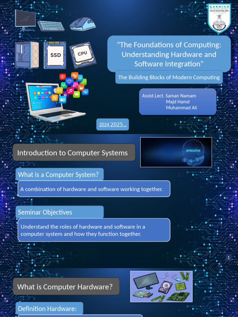 The Foundations of Computing Understanding Hardware and Software | PDF | Computer Data Storage ...