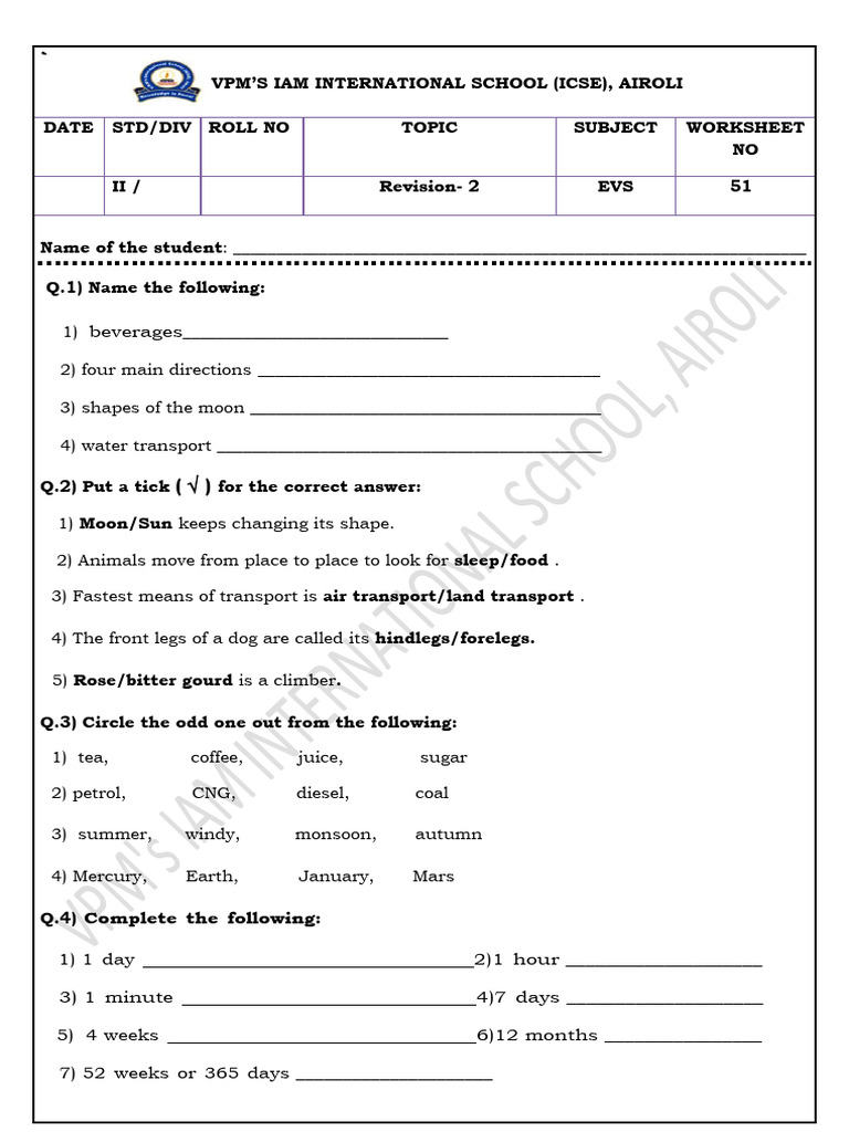 Evs Rev - 2 (Sem-3ws) 24-25 | PDF