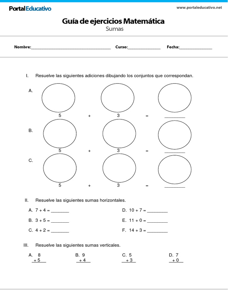 GP1 Sumas Ejercicios | PDF