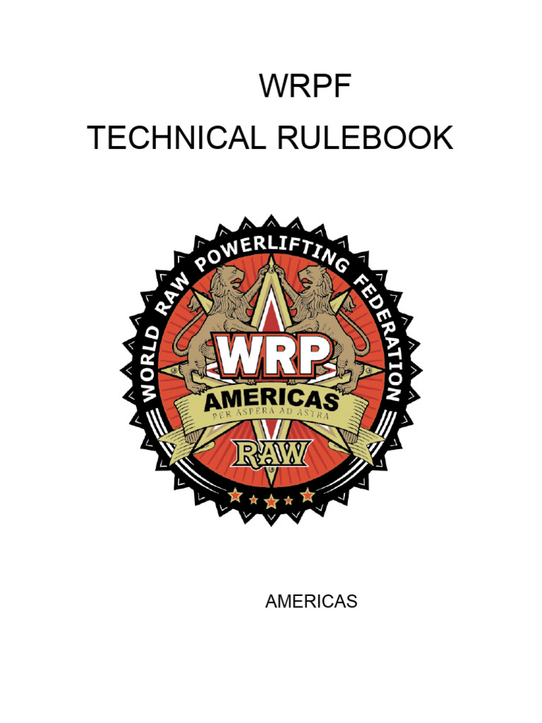 WRPF Americas Official Rule Book | PDF