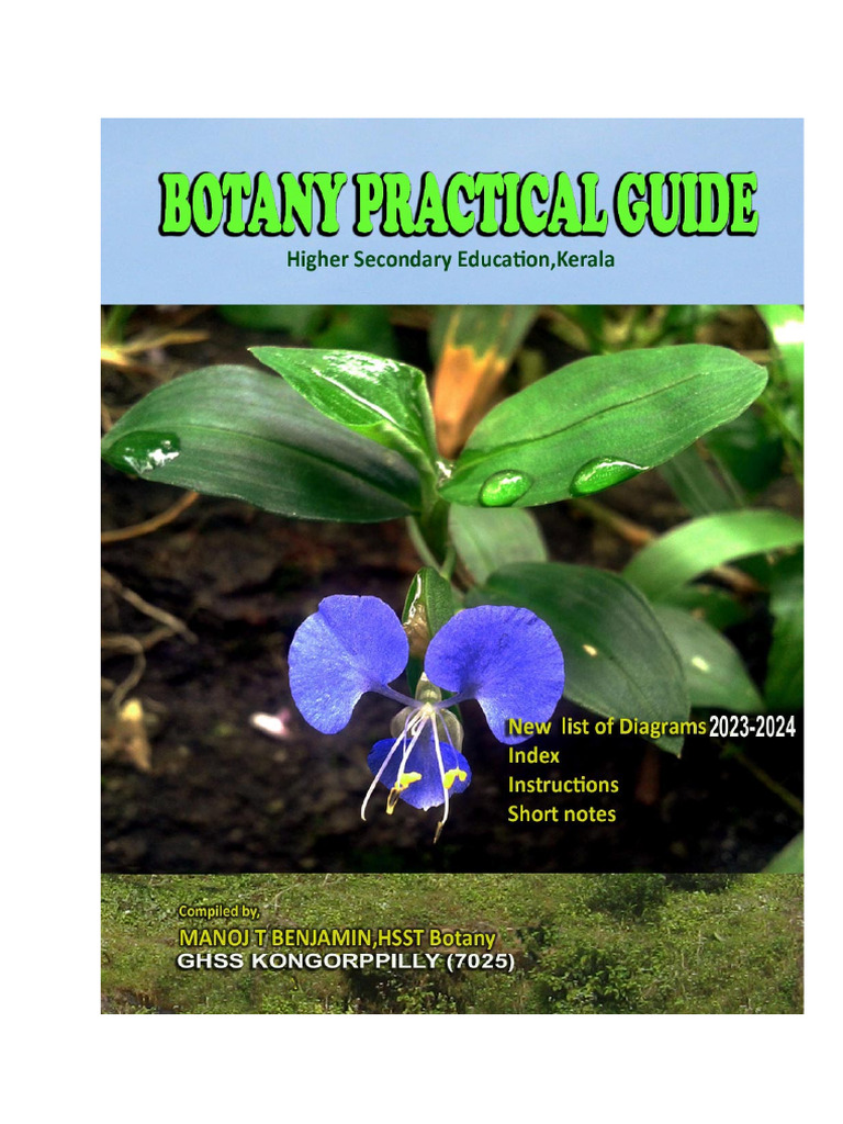 Botany Practical Record List and Notes 2024 Final Aaa | PDF | Plant ...