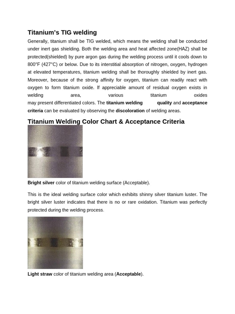 TIG Welding | PDF | Titanium | Welding