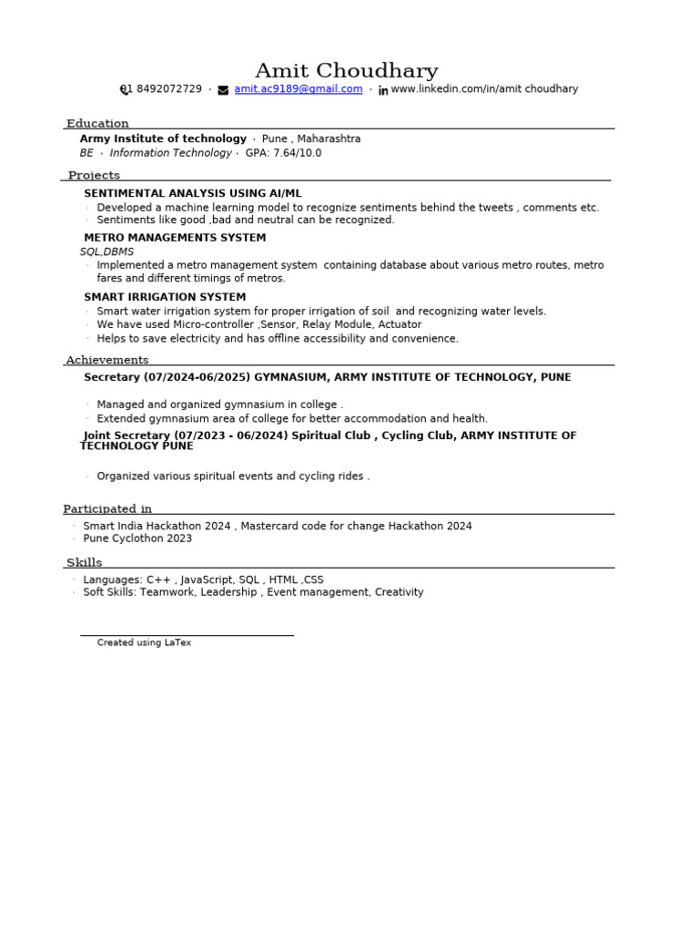 amit_resume | PDF