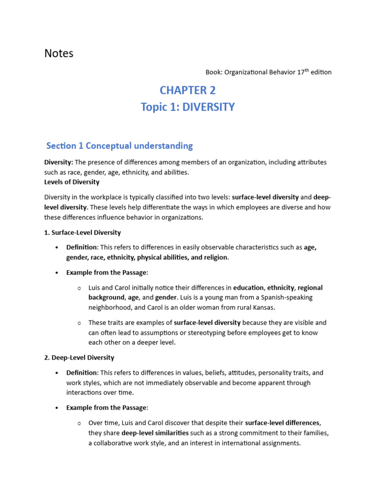 Chapter 2 Ob | PDF | Employment | Stereotypes