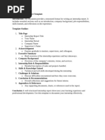 Internship Report Structure Guide | PDF