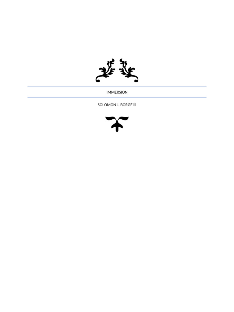 IMMERSION Narrative Report | PDF