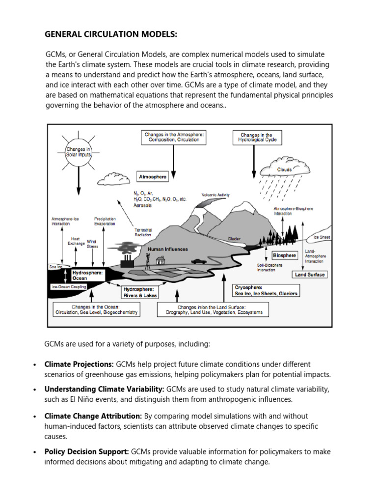 Understanding General Circulation Models | PDF