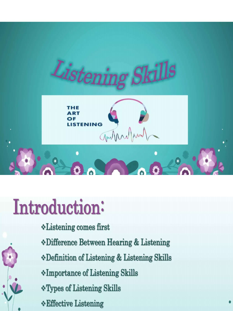 Listening Skills | PDF