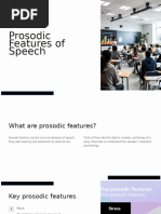Prosodic Feature of Speech | PDF | Stress (Linguistics) | Rhythm