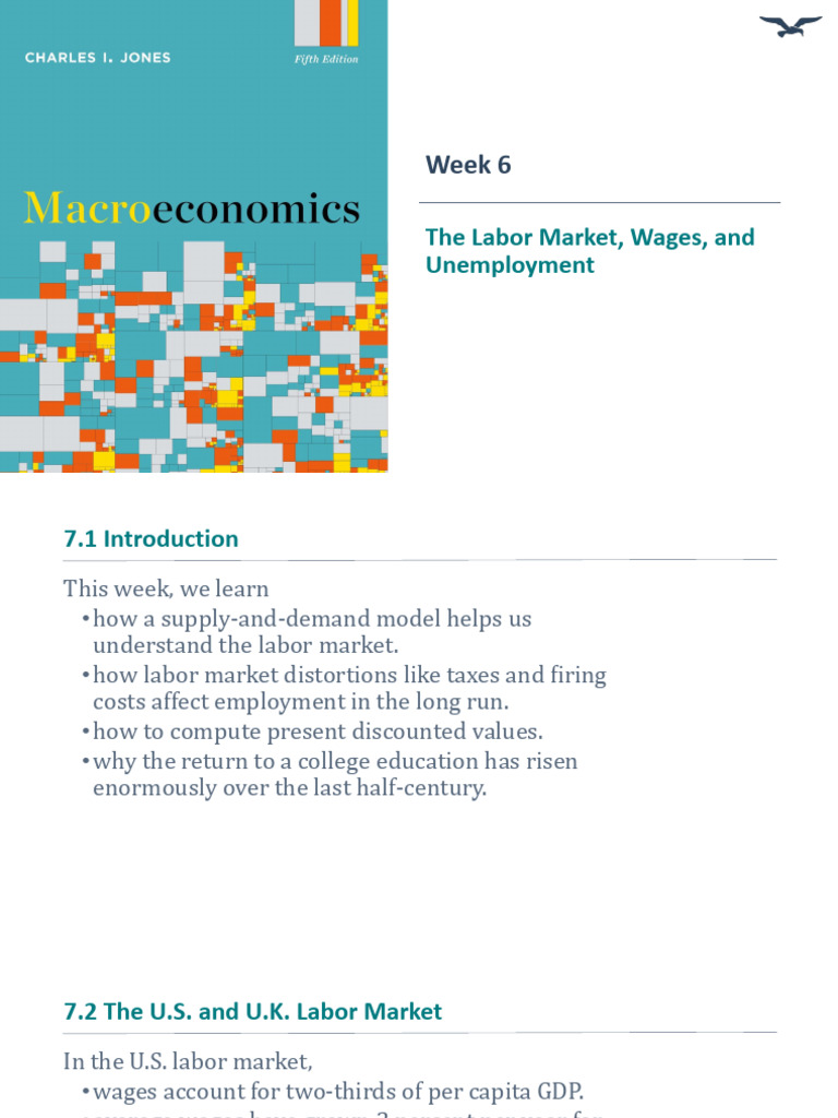 6 The Labor Market Wages and Unemployment | PDF | Unemployment | Labour ...