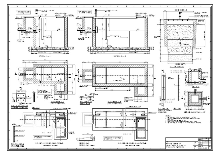 Typ. Details of Septic Tank and Soak Pit Model | PDF