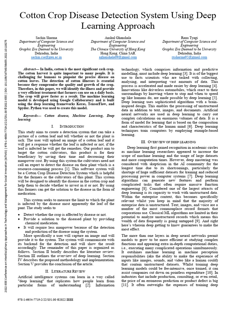 5. Cotton_Crop_Disease_Detection_System_Using_Deep_Learning_Approach | PDF | Deep Learning ...