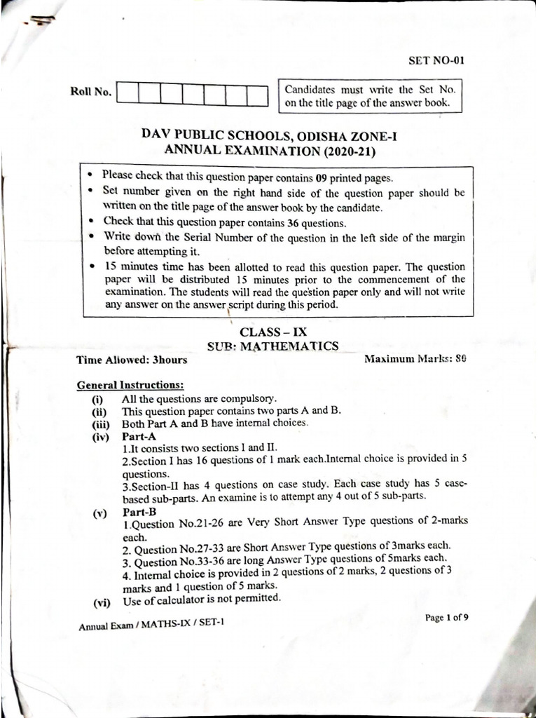 Class-9 Annual-21 | PDF