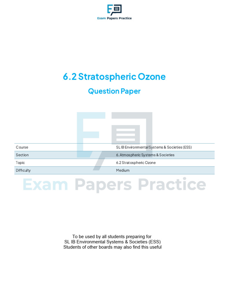 Stratospheric Ozone: Trends & Effects | PDF