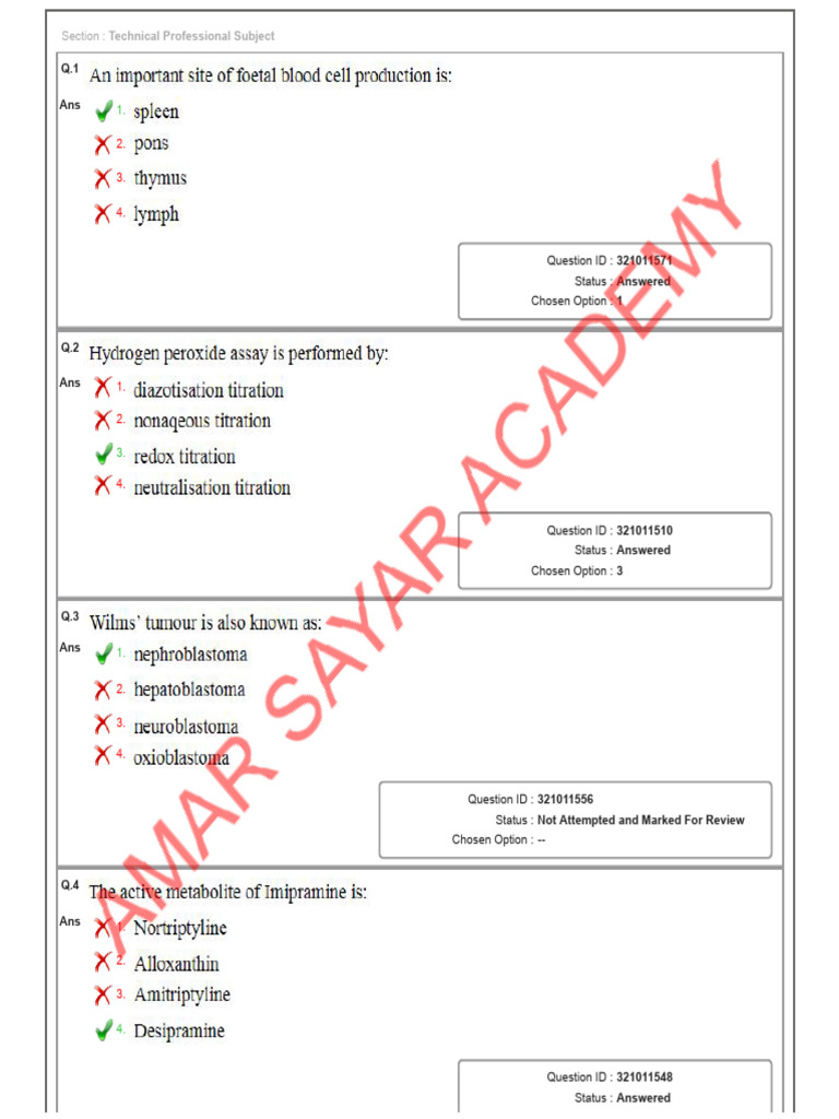 ESIC 2019 Main Exam Paper - Watermark | PDF | Qualifications