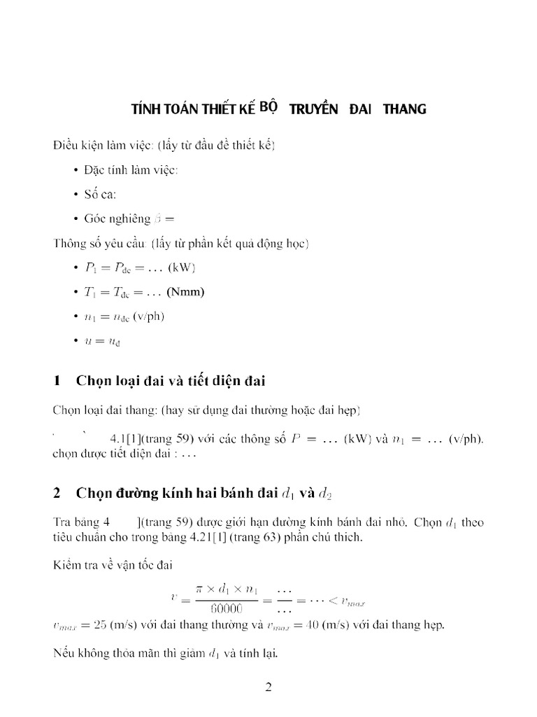 Tinh Toan Bo Truyen Dai Thang. | PDF