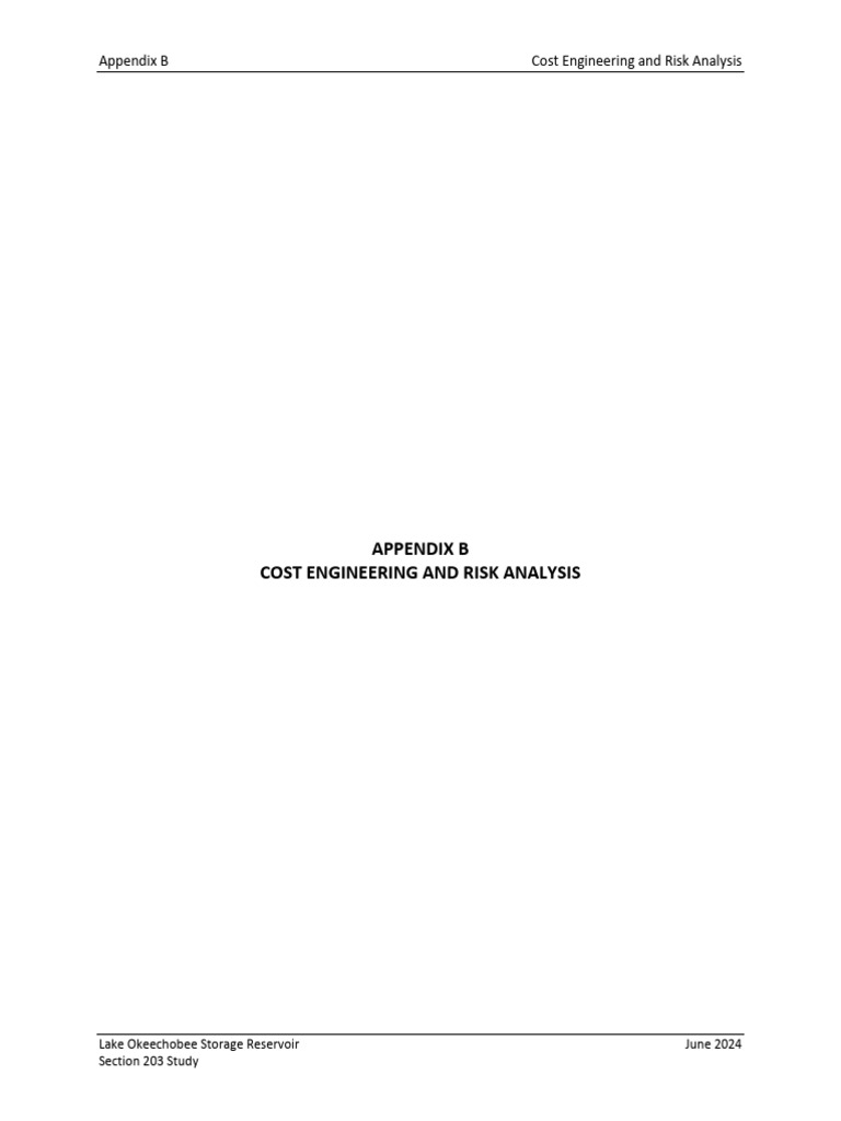 Appendix B Cost | PDF | Dam | Reservoir
