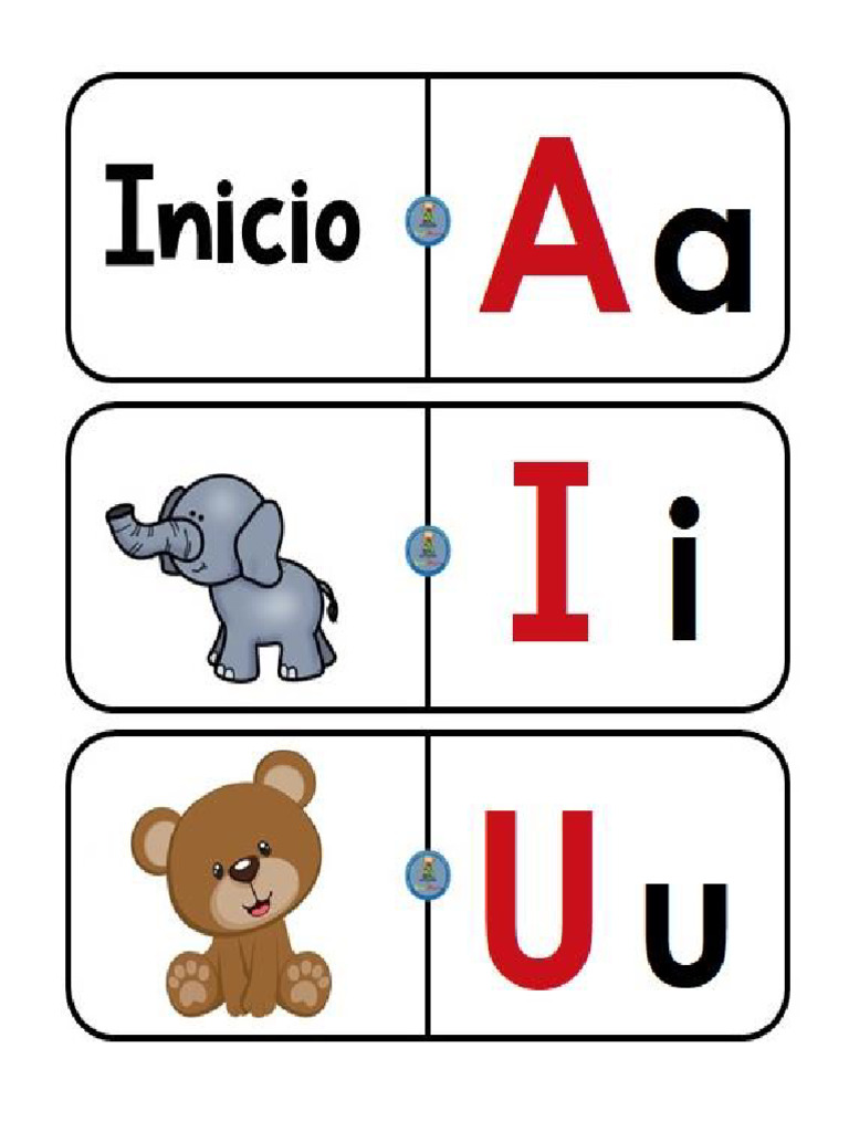 DOMINÓ DE VOCALES | PDF