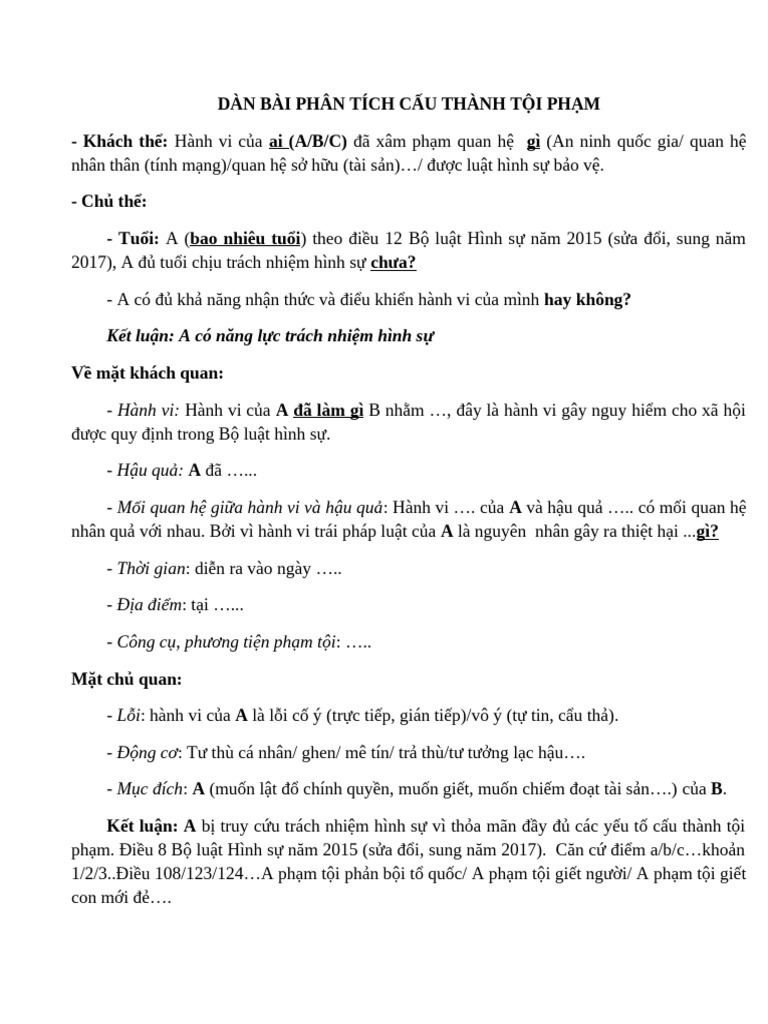 Dan Bai Phan Tich Cau Thanh Toi Pham | PDF