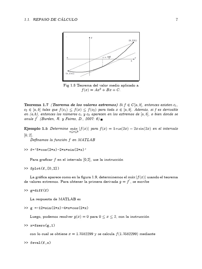 Métodos Numéricos Con Aplicaciones en MATLAB 20 | PDF