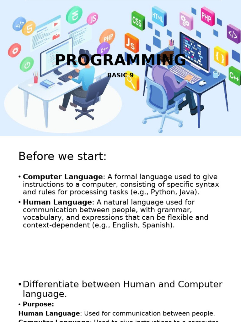 PROGRAMMING | PDF | Computer Programming | Programming Language