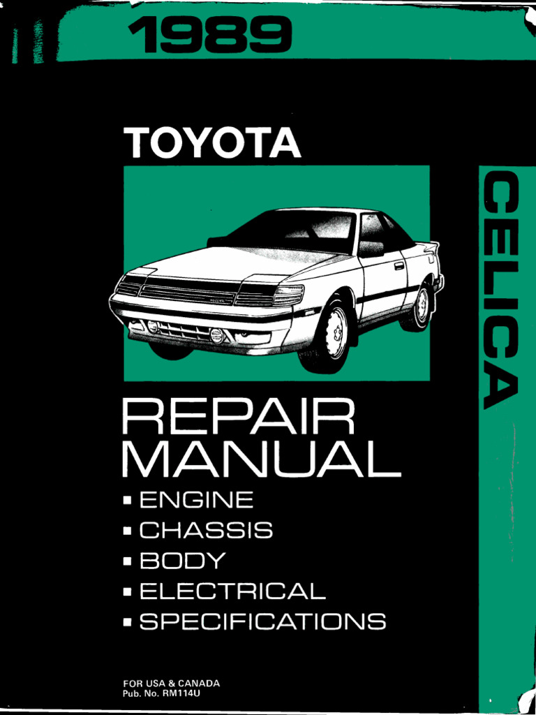 Toyota Celica 1989 Manual | PDF