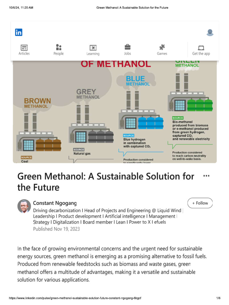 Different Types of Methanol | PDF
