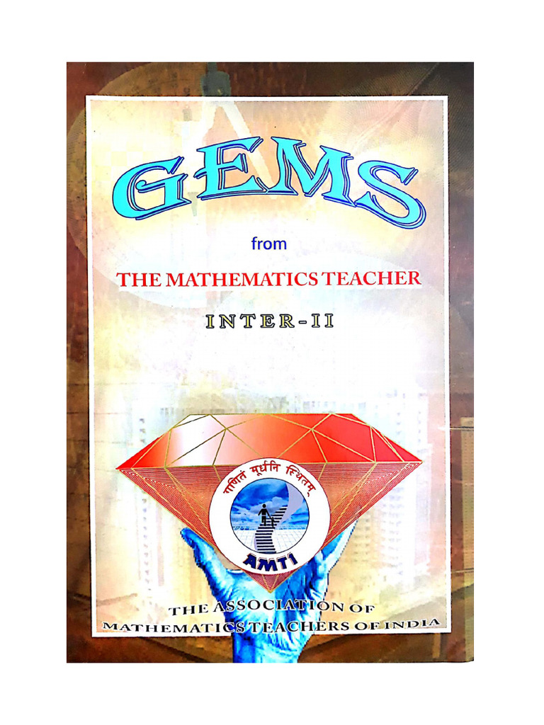Amti Gems Inter II From the Mathematics Teacher Ramanujan Contest ...
