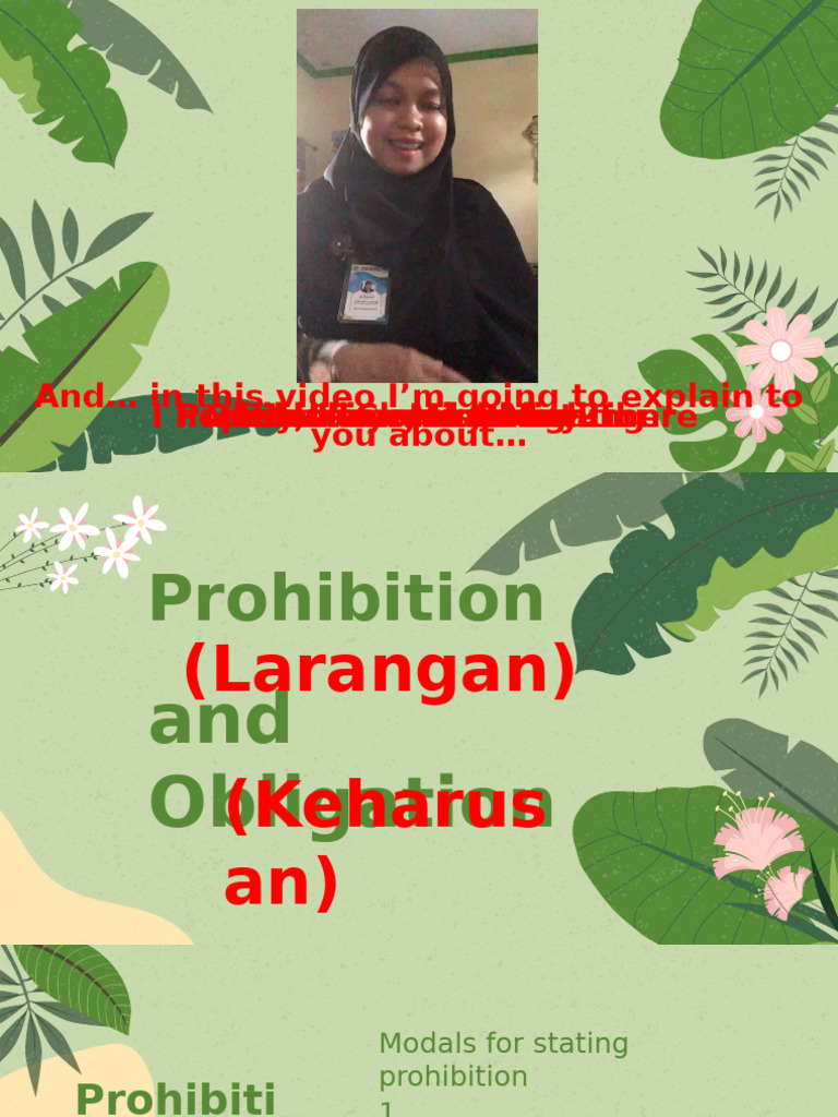 Prohibition and Obligation | PDF