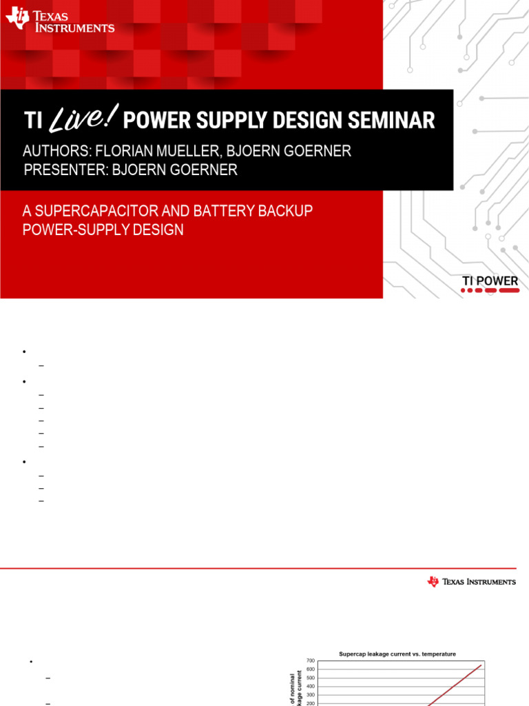 A Supercapacitor And Battery Backup Power Supply Design Pdf Electricity Electrical Engineering