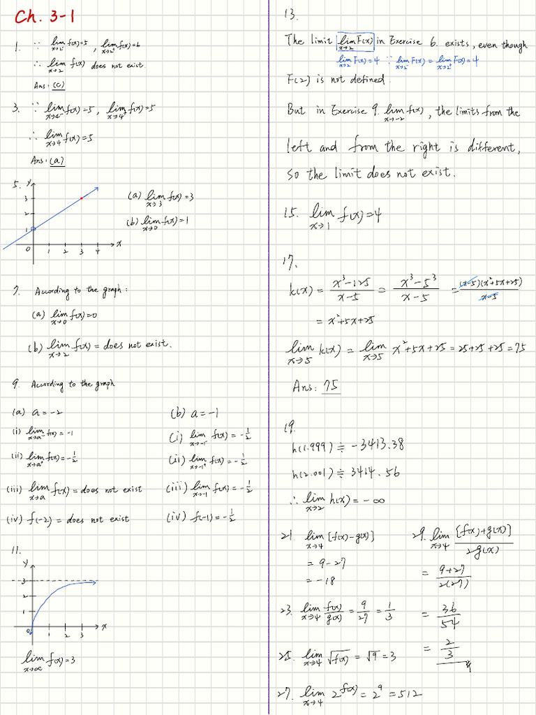Calculus Extra Homework | PDF