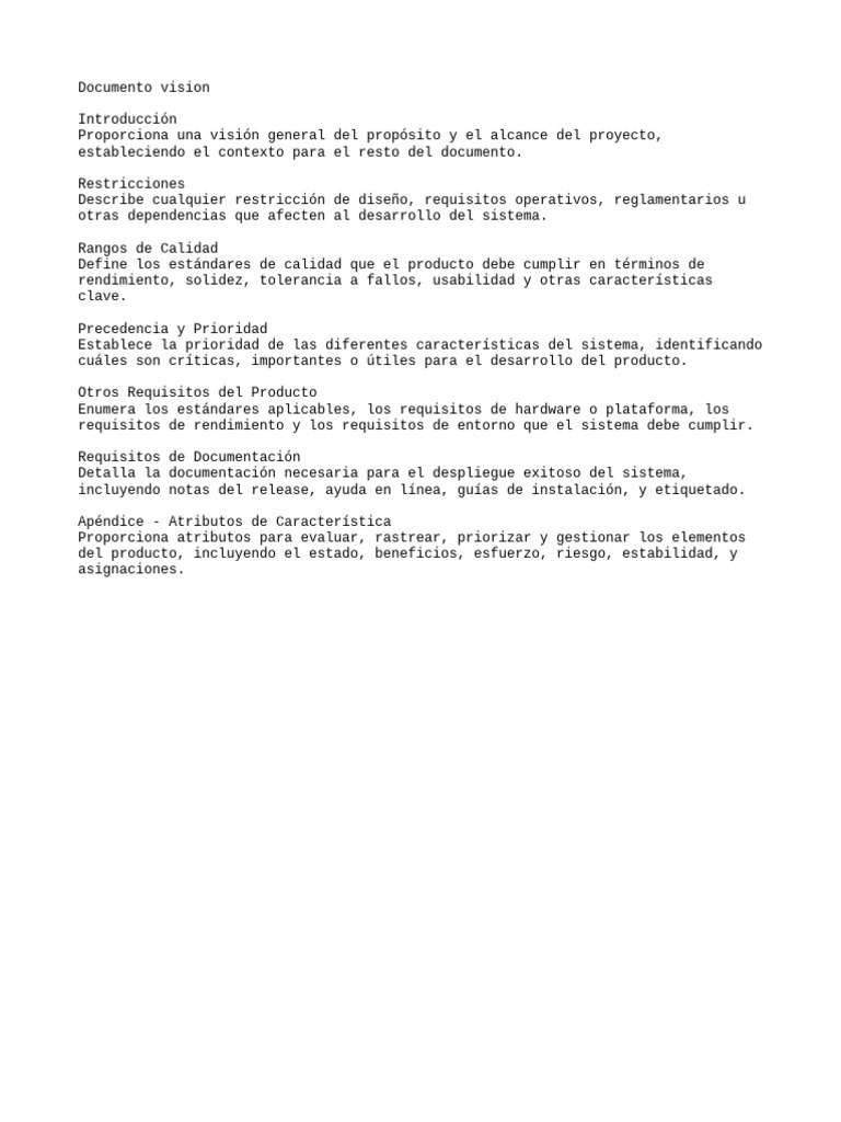 Documento Vision | PDF