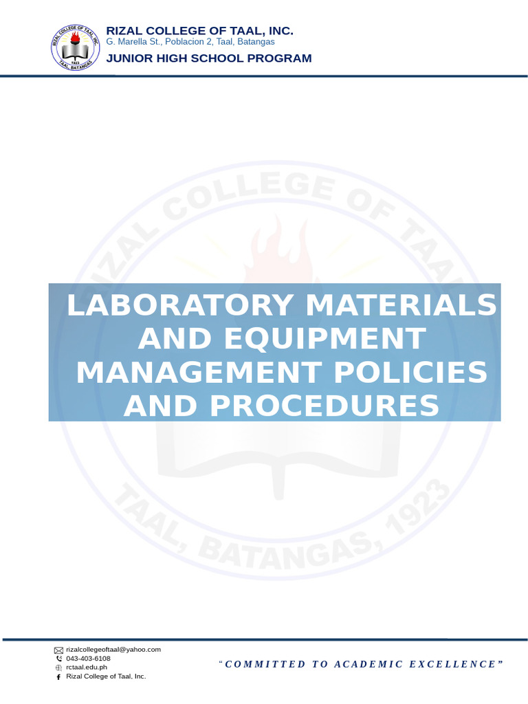 A.9 Laboratory Inventory | PDF | Laboratories | Procurement