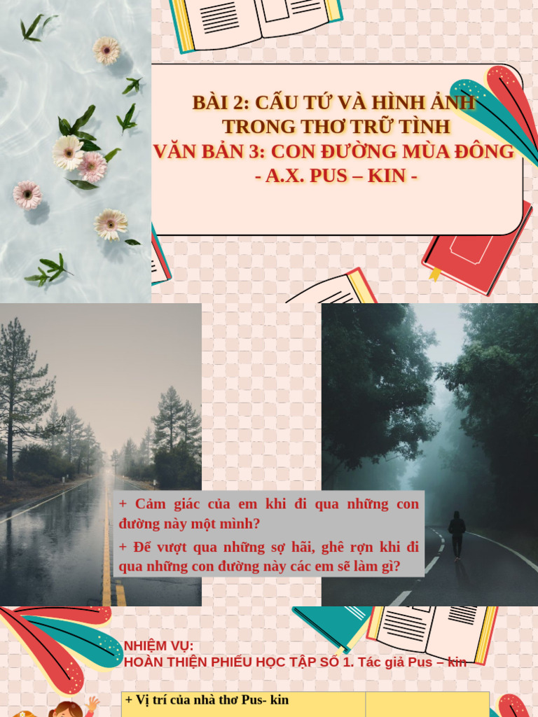 PP 11 BÀI 2 PHẦN ĐỌC VB3 CON ĐƯỜNG MÙA ĐÔNG | PDF