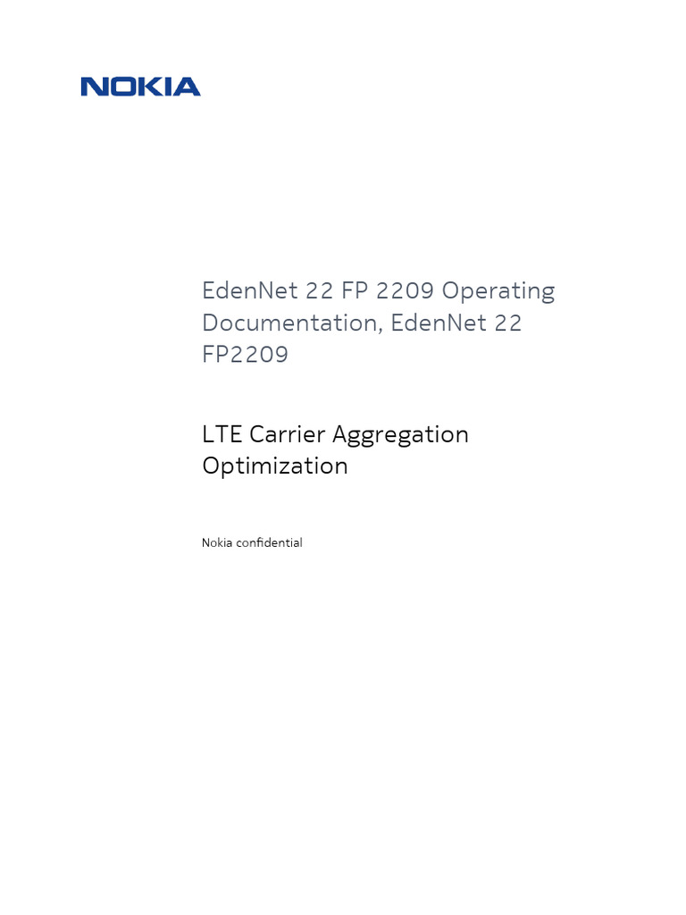 LTE_Carrier_Aggregation_Optimization (1) | PDF | Lte (Telecommunication) | Lte Advanced