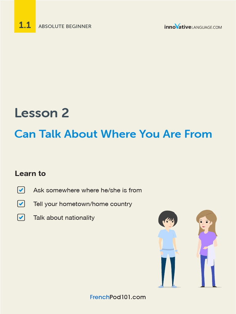 Discussing Hometown and Nationality | PDF