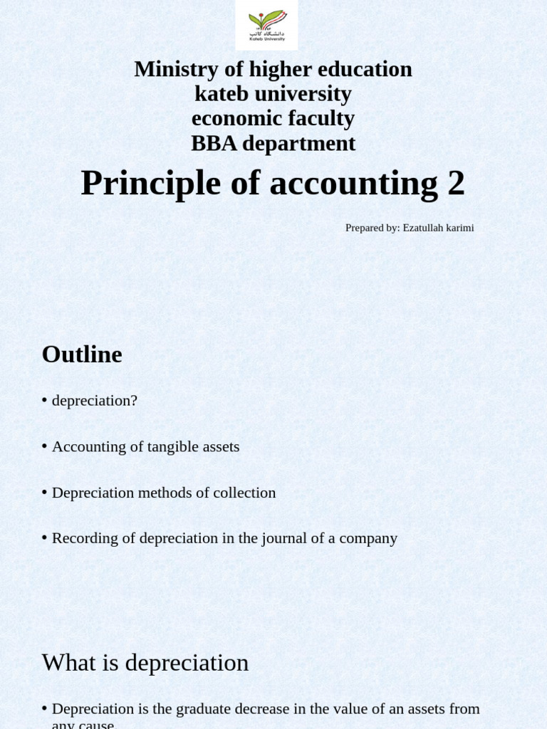Understanding Depreciation Methods in Accounting | PDF