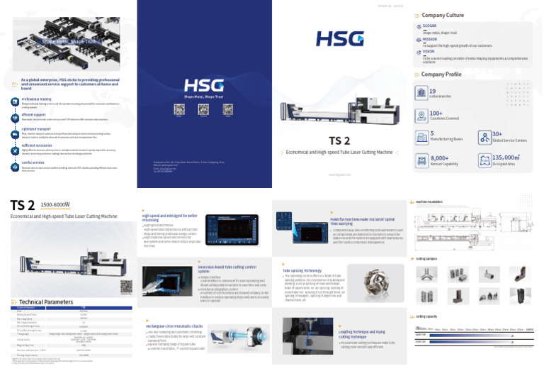 TS2 Series - Economical and High-Speed Tube Laser Cutt | PDF | Mechanical Engineering