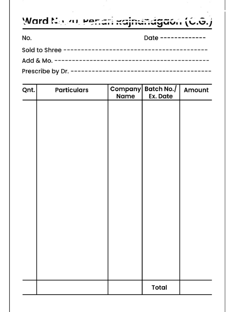 Medical Receipt | PDF
