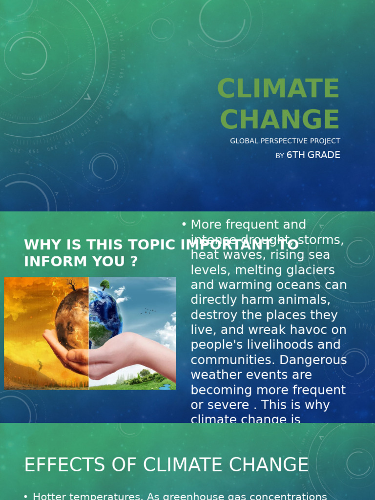 Climate Change: Global Impact Insights | PDF