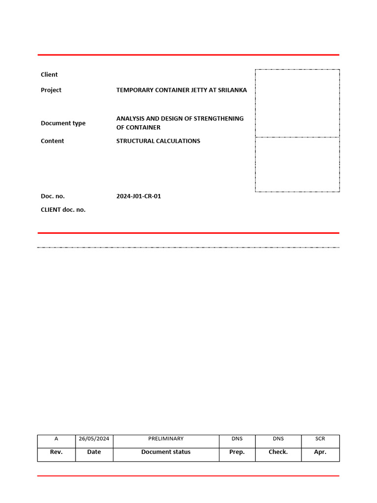 CONTAINER JETTY - COMPILED DOCUMENT | PDF | Structural Load | Strength ...