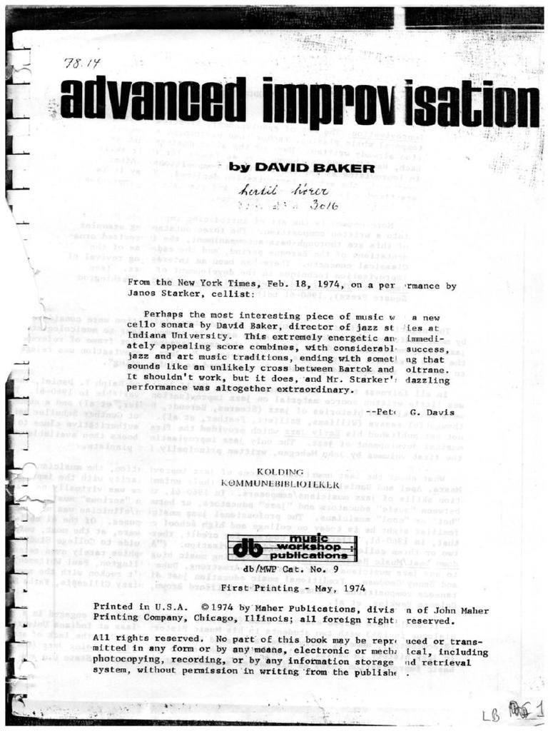 Advanced Improvisation Compress | PDF