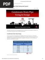 Condensate Drain Pipe Sizing | PDF