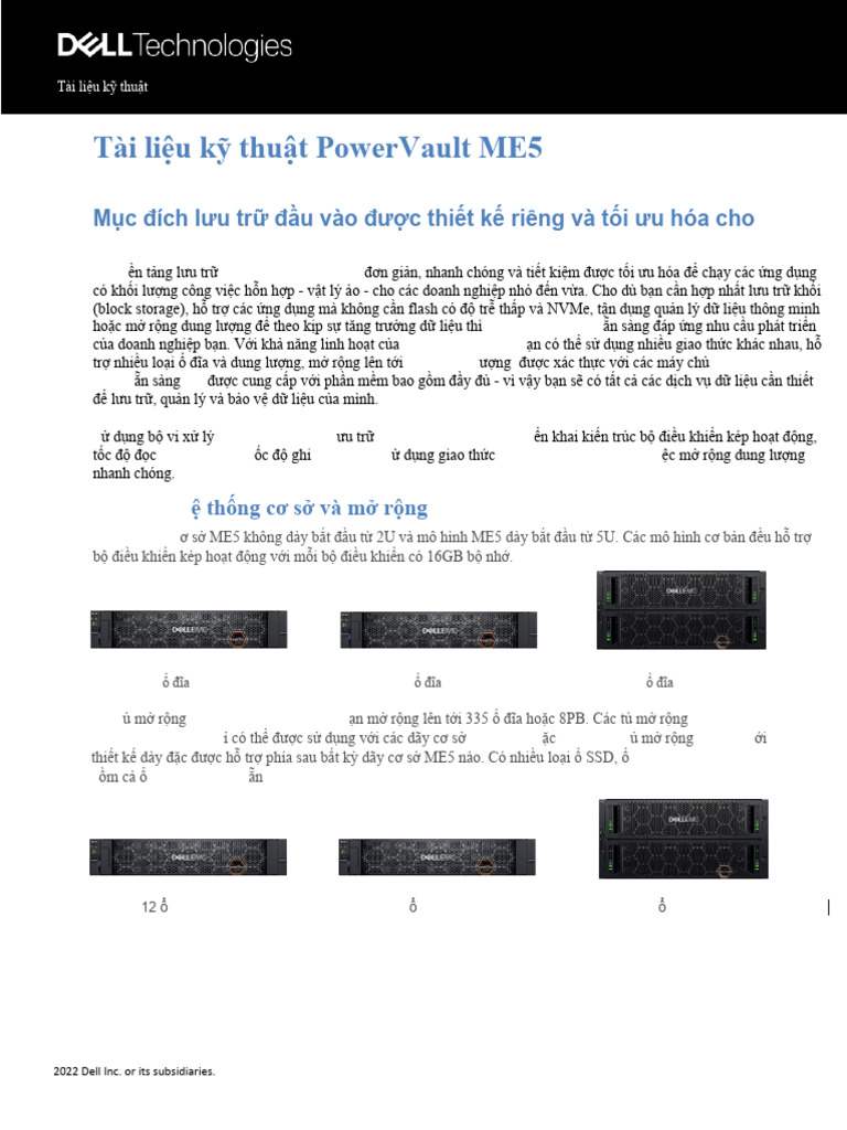 dell-powervault-me5-ss - Tiếng việt | PDF