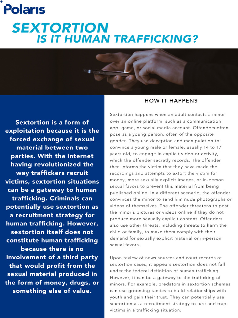 Understanding Sextortion Risks | PDF | Human Trafficking | Aggression
